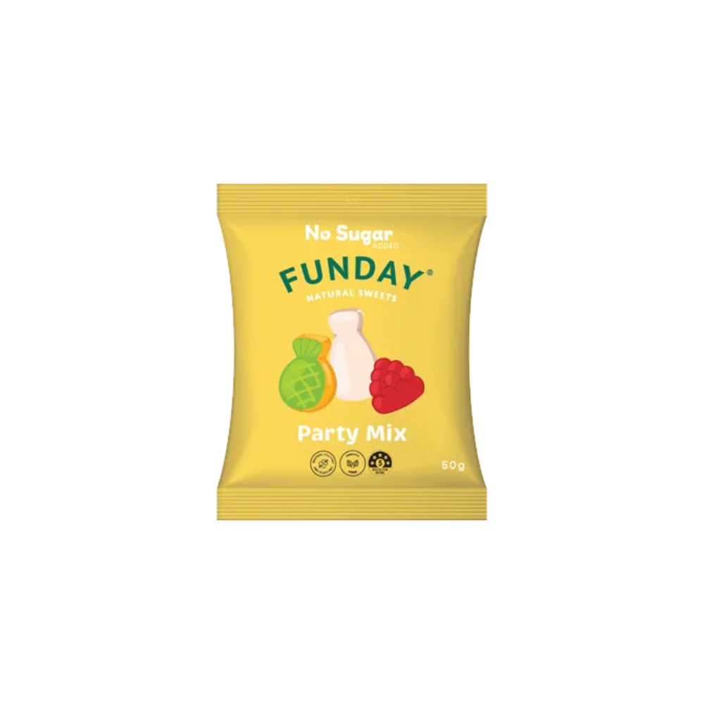 Funday Natural Sweets Flavoured Gummies Party Mix 50g — BuyNatural