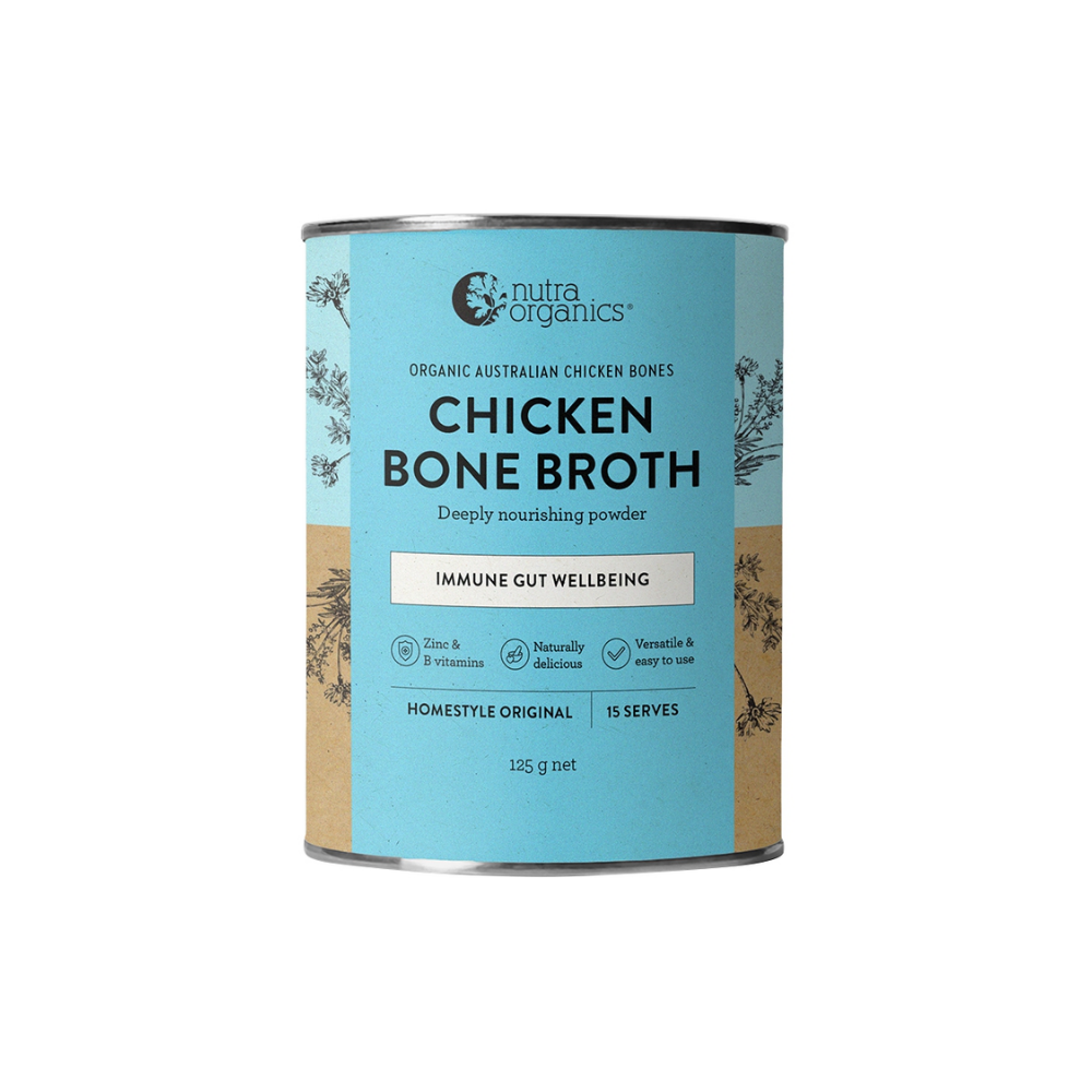 Nutra Organics Chicken Bone Broth Homestyle Original 125g | Instant ...
