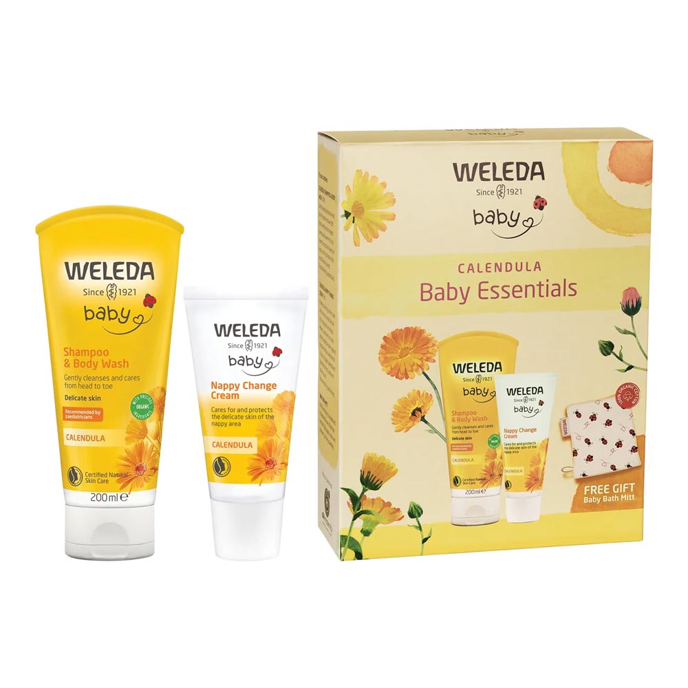 Weleda Calendula Baby Essentials Pack — Gentle baby care — BuyNatural
